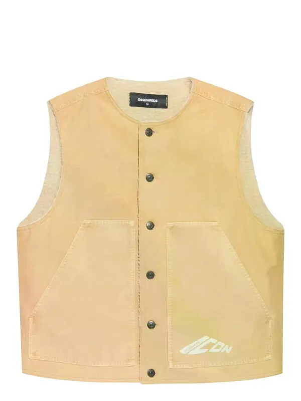 Dsquared2 Padded Denim Jacket - Neutrals