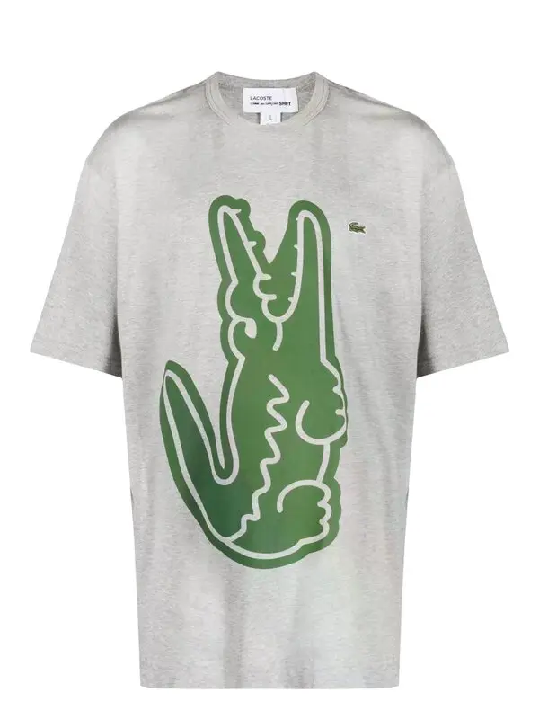 Comme Des Garçons X Lacoste Cotton T-shirt - Grey