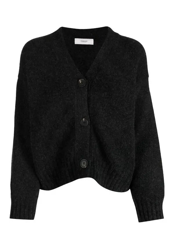 Pringle Of Scotland Cropped Cashmere Cardigan - Grey