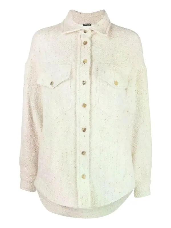 Kiton Wool-blend Shirt Jacket - Neutrals