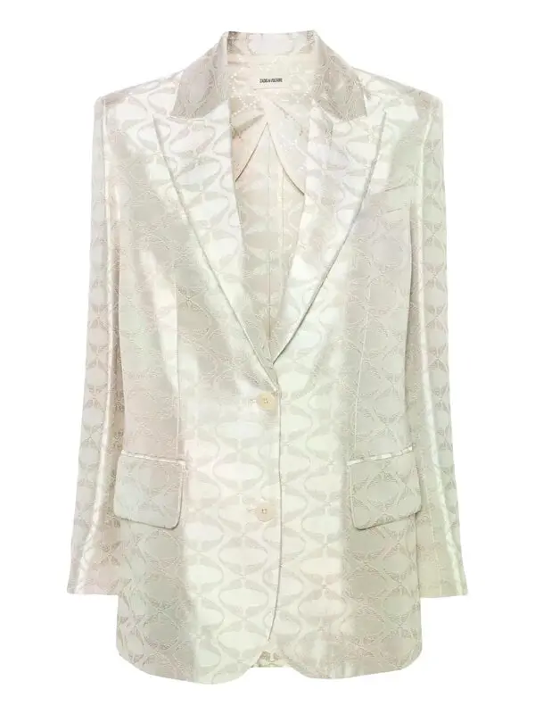 Zadig&Voltaire Vicka Jacquard Blazer - Neutrals