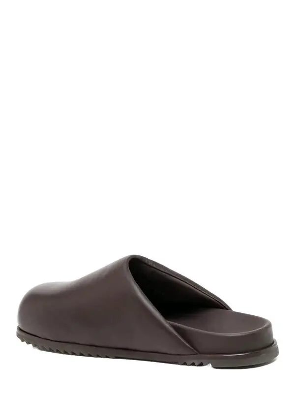 Rick Owens Round Toe Mules - Brown