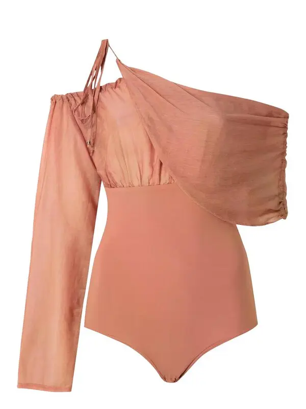 AMIR SLAMA One-shoulder Body - Neutrals
