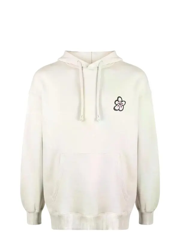 Camper Floral Print Cotton Hoodie - Neutrals
