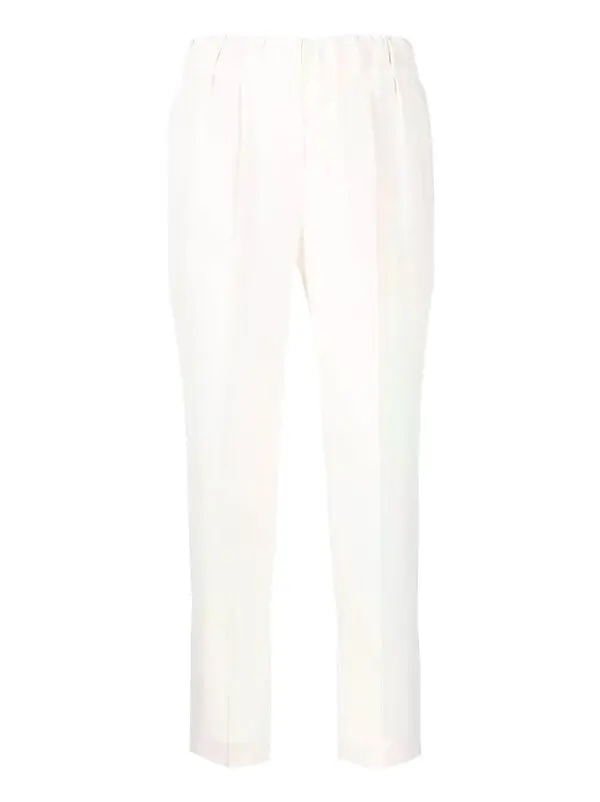 Brunello Cucinelli Cropped Slim-fit Trousers - Neutrals