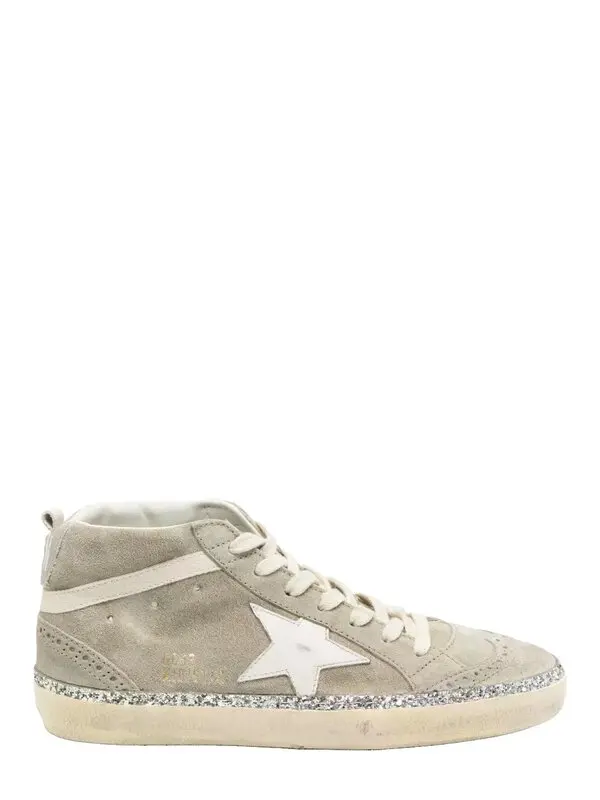 GOLDEN GOOSE Mid Baskets Star Sneakers - Grey