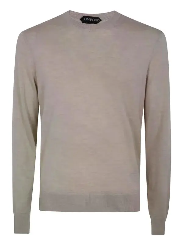 TOM FORD Wool Crew-neck Sweater - Neutrals