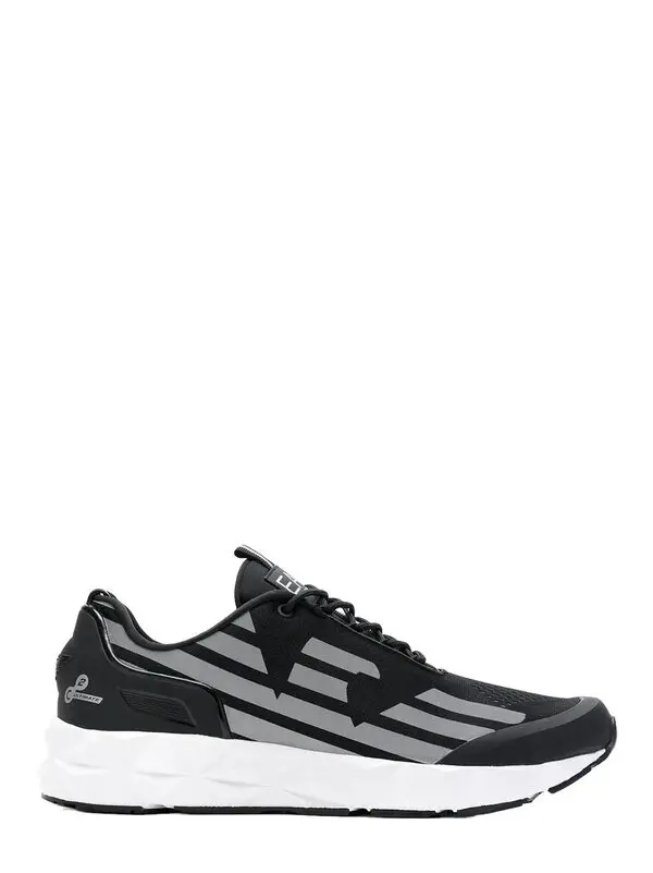 EA7 Side Logo-print Low-top Sneakers - Black