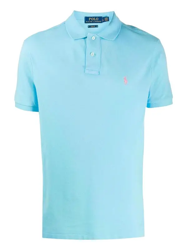 Polo Ralph Lauren Embroidered Logo Polo Shirt - Blue