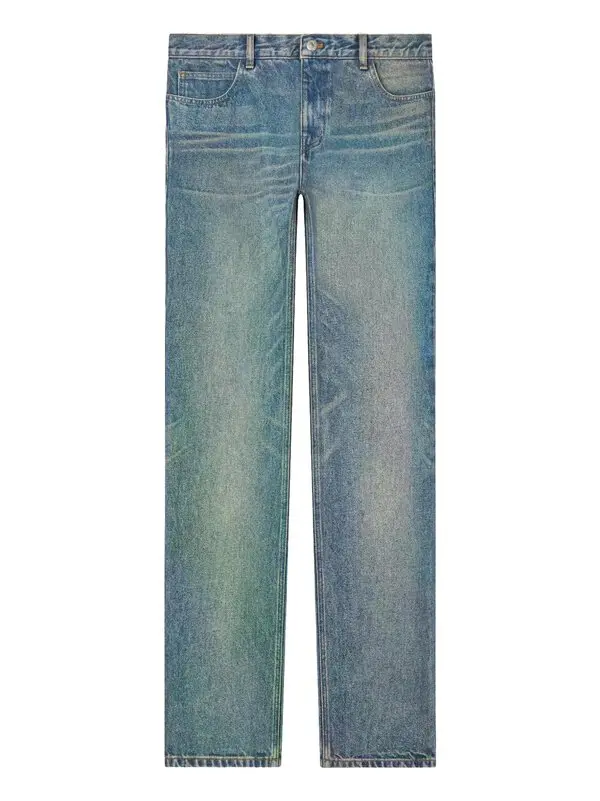COURREGES Low-rise Straight-leg Jeans - Blue