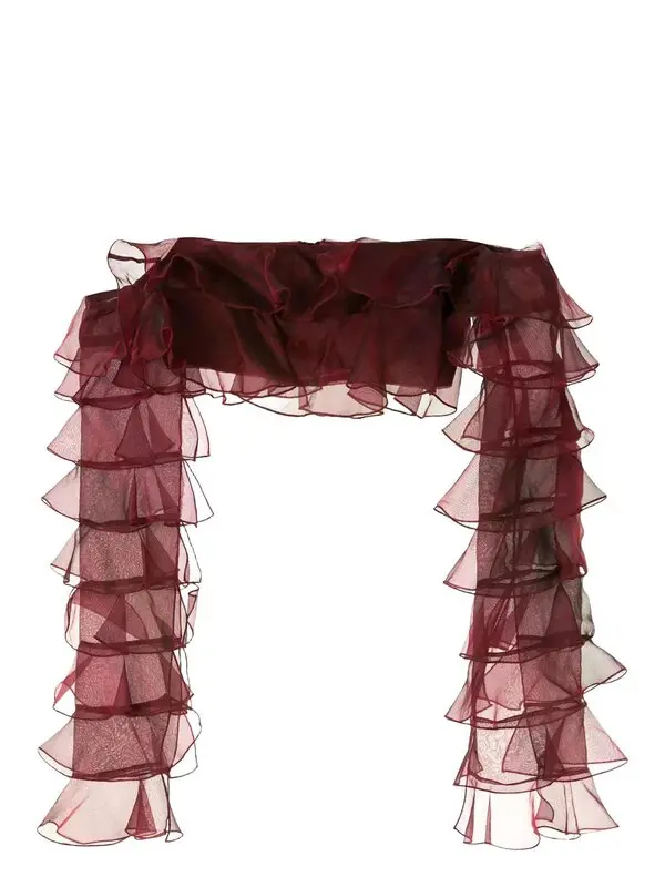 MACGRAW Semantics Silk Top - Red