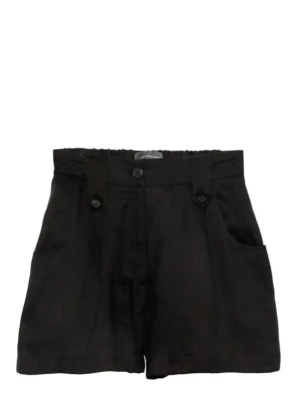 Lorena Antoniazzi Ramie Slub Shorts - Black