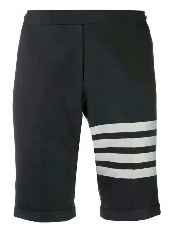 Thom Browne 4-bar Plain Weave Suiting Shorts - Blue