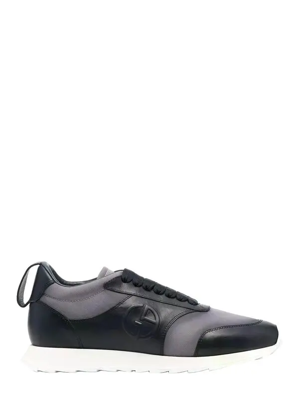 Giorgio Armani Panelled Low-top Sneakers - Grey