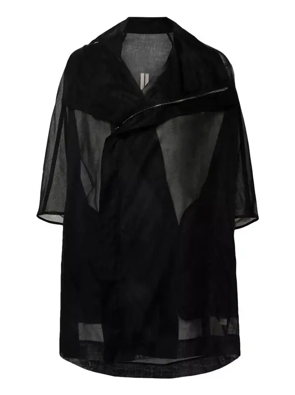 Rick Owens Semi-sheer Jacket - Black