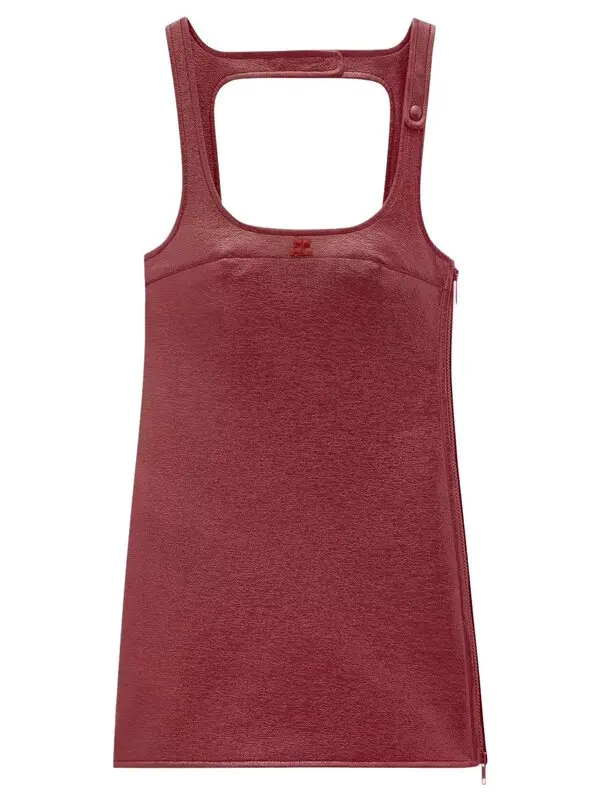 COURREGES Re-edition Vinyl Mini Dress - Red
