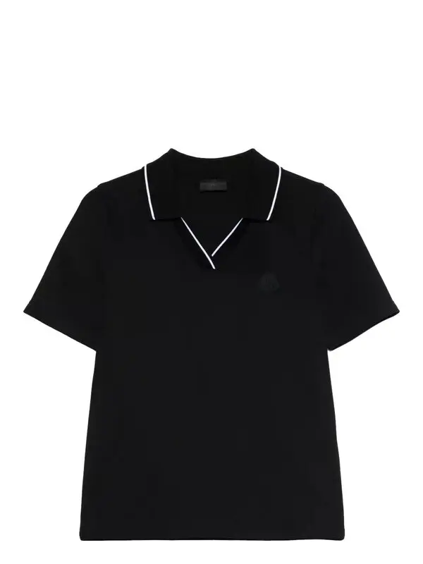 Moncler Short-sleeved Polo Shirt - Black