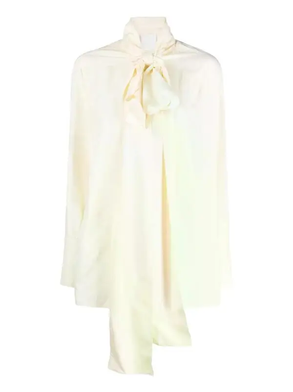 Givenchy Silk Pussy-bow Blouse - Neutrals