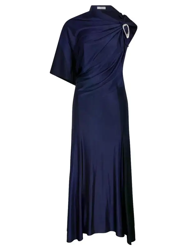 Rabanne Draped Midi Dress - Blue