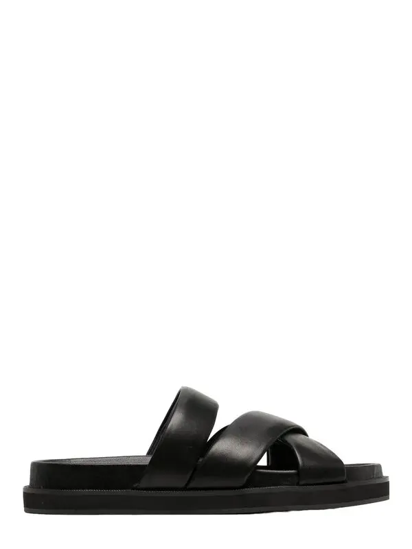 Senso Nico Crossover-strap Leather Sandals - Black