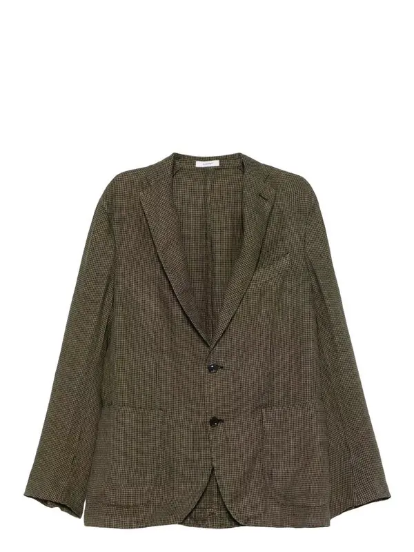 Boglioli Houndstooth-pattern Blazer - Brown