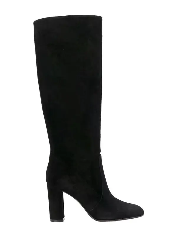 GIANVITO ROSSI Glen 85mm Suede Knee-high Boots - Black