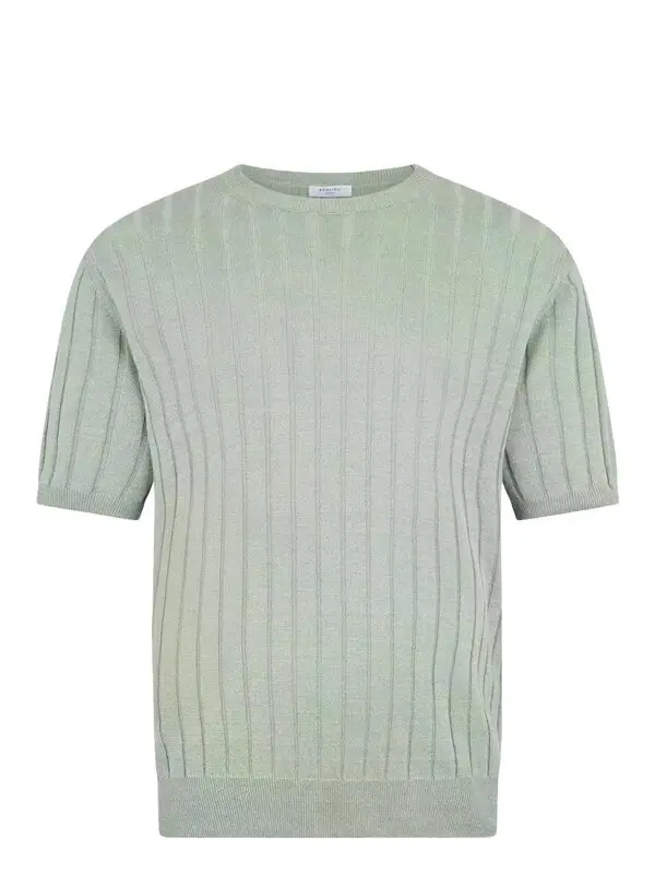 Boglioli Ribbed-knit T-shirt - Green