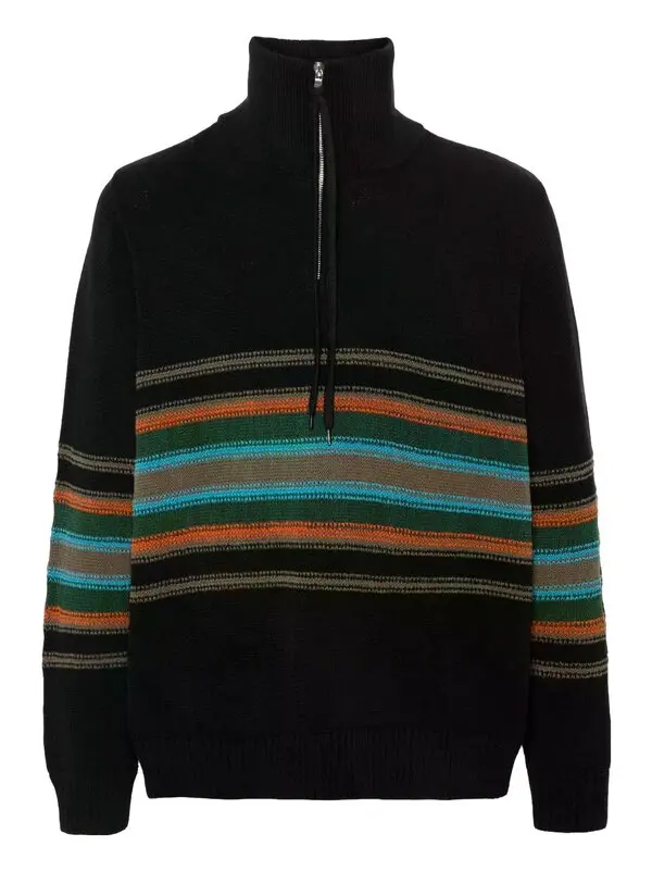 CRAIG GREEN Tape-knit Jumper - Black