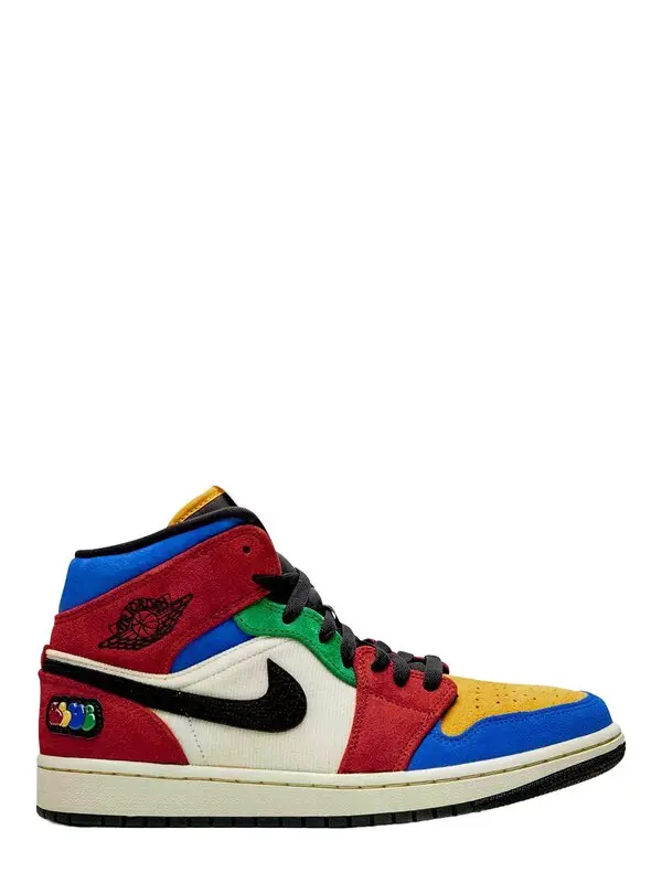 JORDAN X Blue The Great Air 1 Mid Fearless Sneakers - Red