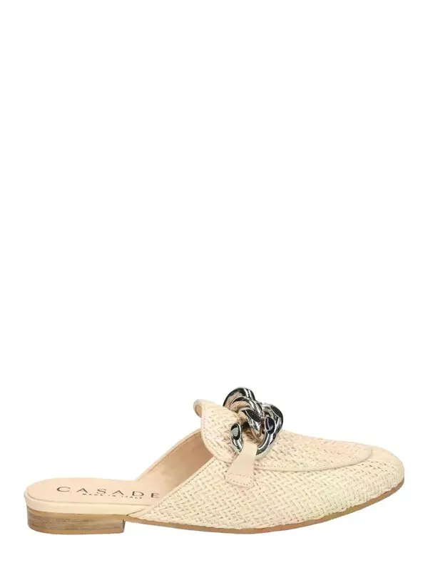 Casadei Chain-detail Slippers - Neutrals