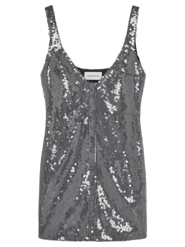 16Arlington Sequin Embellished Mini Dress - Silver