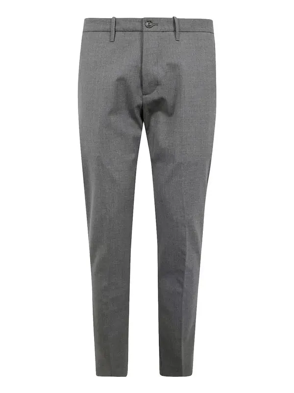 NINE:INTHE:MORNING Logo-patch Trousers - Grey