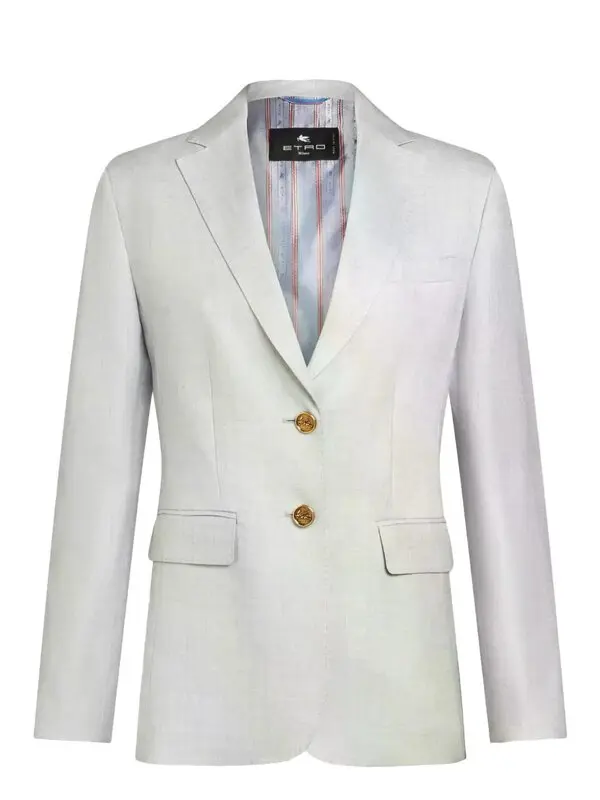 Etro Single-breasted Blazer - Grey