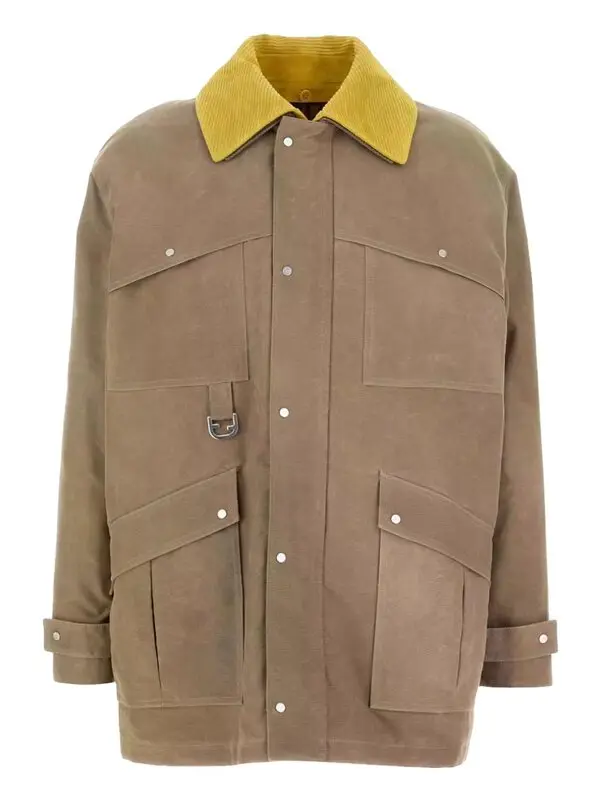 Fendi D-ring Detail Jacket - Neutrals