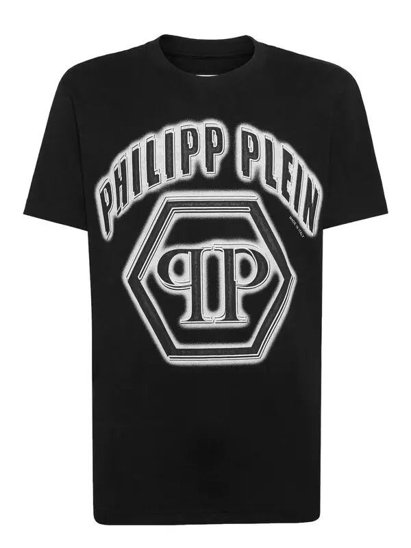 Philipp Plein Logo-print Cotton T-shirt - Black