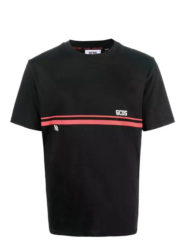 Gcds Logo-print Short-sleeve T-shirt - Black