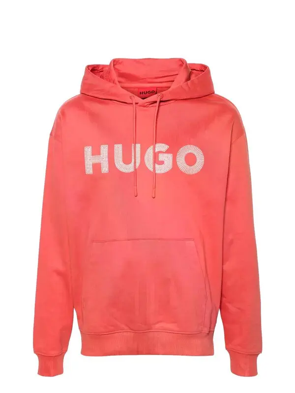 Hugo Cotton Hoodie - Red