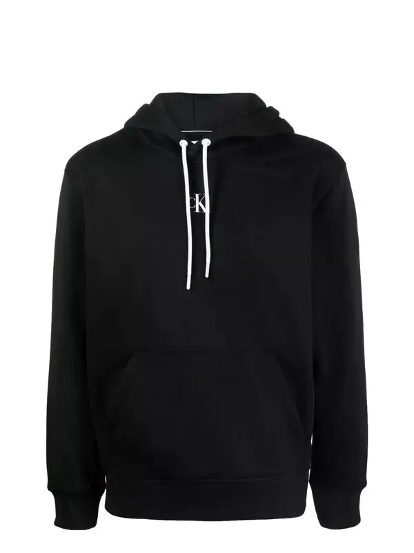 Calvin Klein Logo-print Hoodie - Black