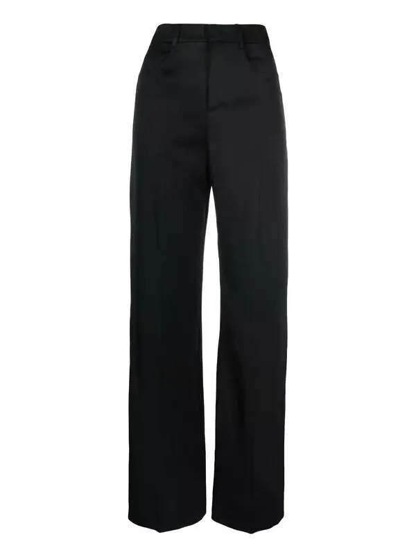 BLANCA VITA Straight-leg Trousers - Black