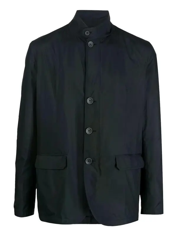Herno Button-front Bomber Jacket - Black