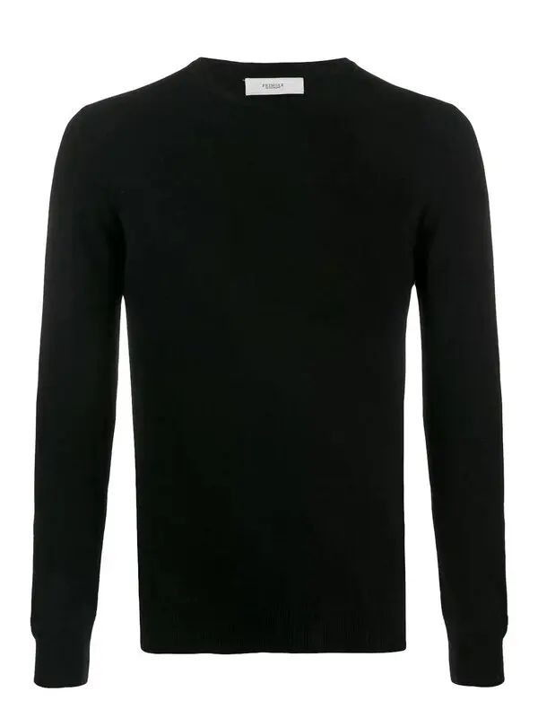 Pringle Of Scotland Round Neck Fine Knit Jumper - Black