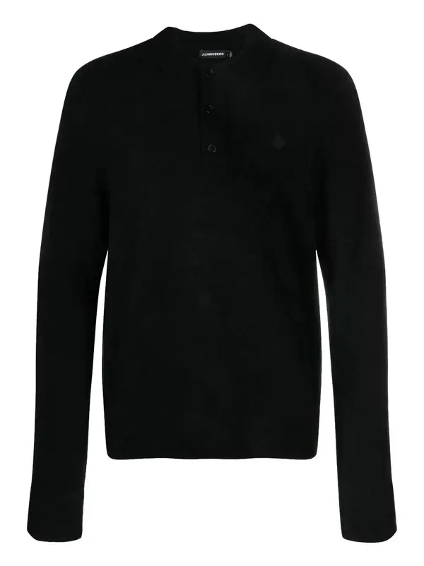 J. Lindeberg Yann Logo-patch Polo Shirt - Black