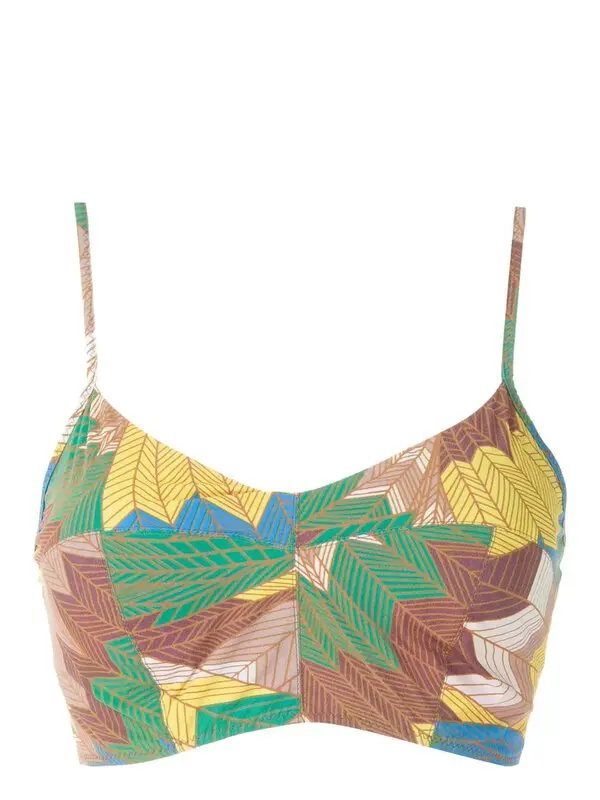 AMIR SLAMA Cropped Bra Top - Multicolour