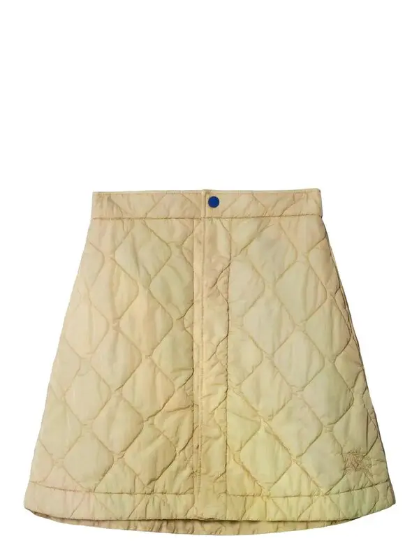 Burberry Diamond-quilted Miniskirt - Neutrals