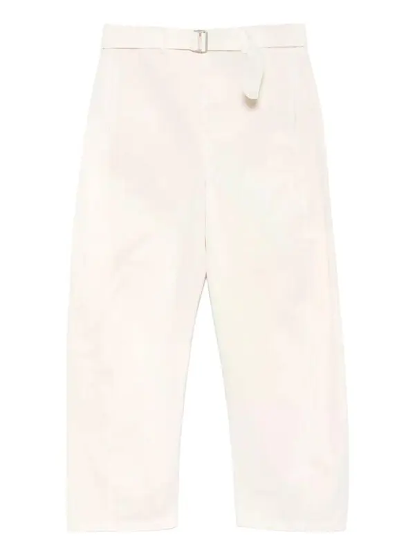 LEMAIRE Twisted Belted Trousers - Neutrals