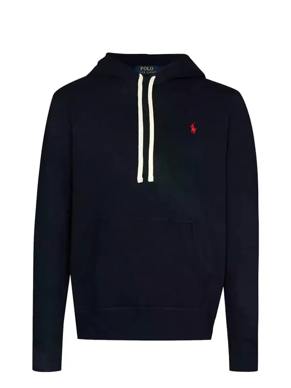 Polo Ralph Lauren Embroidered-logo Hoodie - Blue
