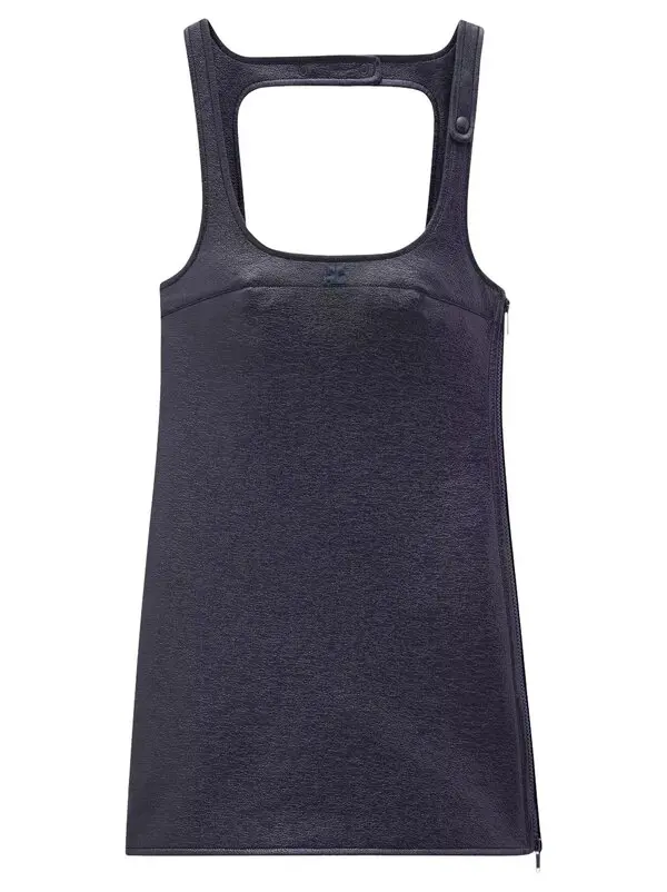 COURREGES Reedition Vinyl Mini Dress - Blue