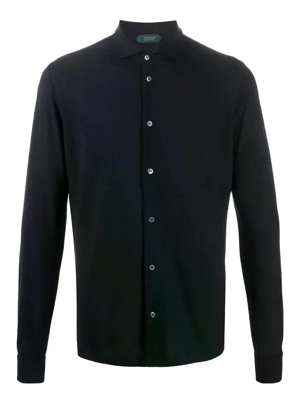 ZANONE Regular-fit Cotton Shirt - Blue