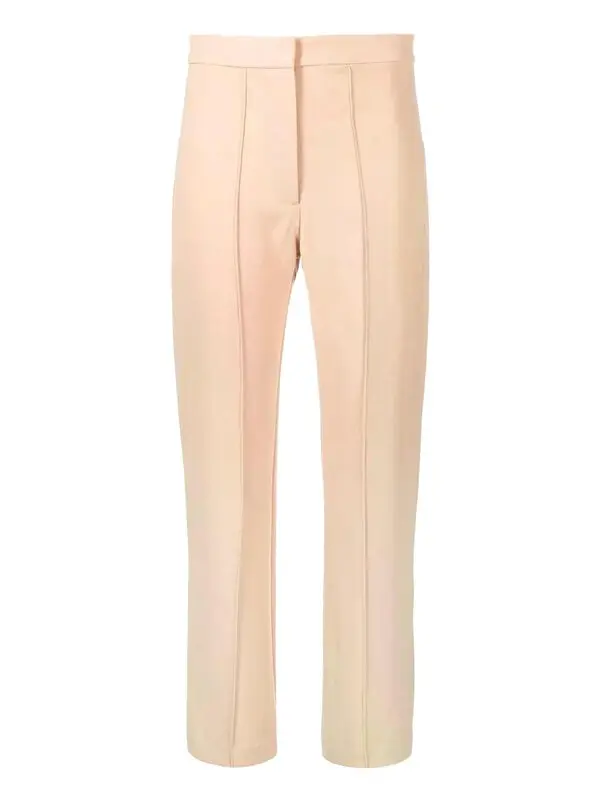 Alex Perry Pleat-detail Straight-leg Trousers - Neutrals