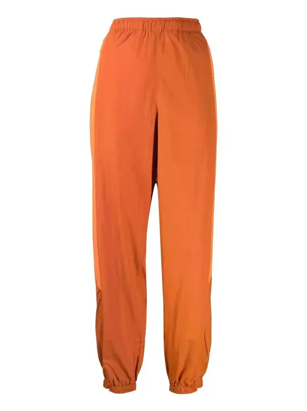 Y3 Contrasting-panel Tracksuit Bottom - Orange